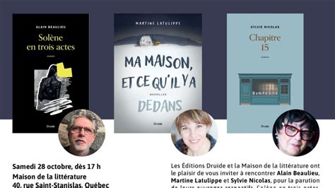 Lancement Des Livres De Martine Latulippe Sylvie Nicolas Et Alain