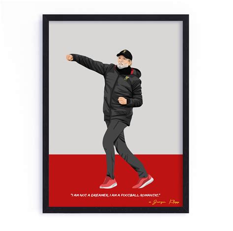 Jurgen Klopp Art Print Liverpool Poster Liverpool Ts Soccer