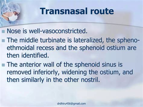Transsphenoidal Hypophysectomy By Drdhiru456 Pptx Ear Nose And Throat Conditions