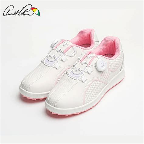 핫딜 아놀드파마골프 화이트핑크 어드밴스 여성 스파이크리스 골프화 딜팡 골프용품 전문쇼핑몰