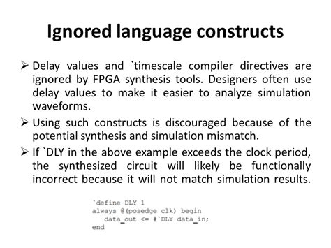 Fpga Crash Writing Synthasizable Code Vlsi Guru