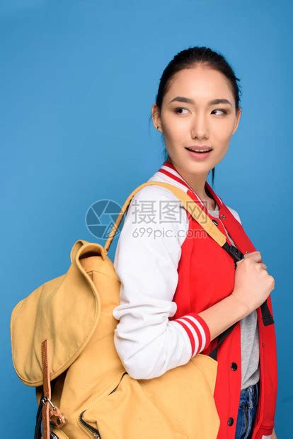美丽的亚洲学生的肖像画背高清图片下载 正版图片503375139 摄图网