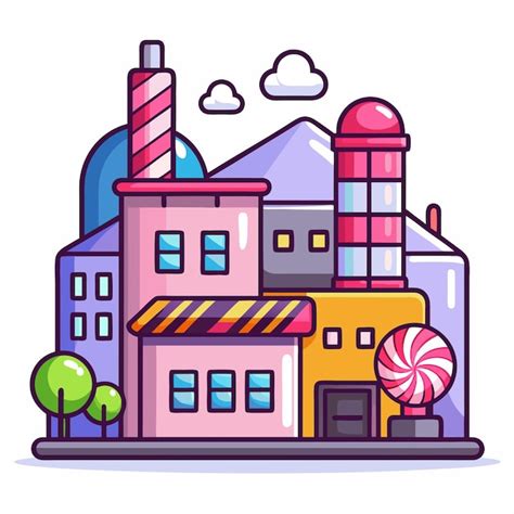Premium Vector Modern Candy Factory Vector Icon Design