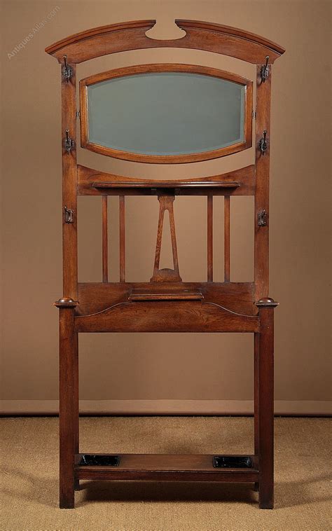 Arts And Crafts Style Oak Hall Stand C1900 Ac049a6861 33794