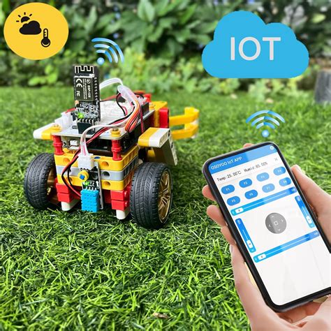 osoyoo bloque de construcción robot kit de coche para arduino como juguete stem regalo para