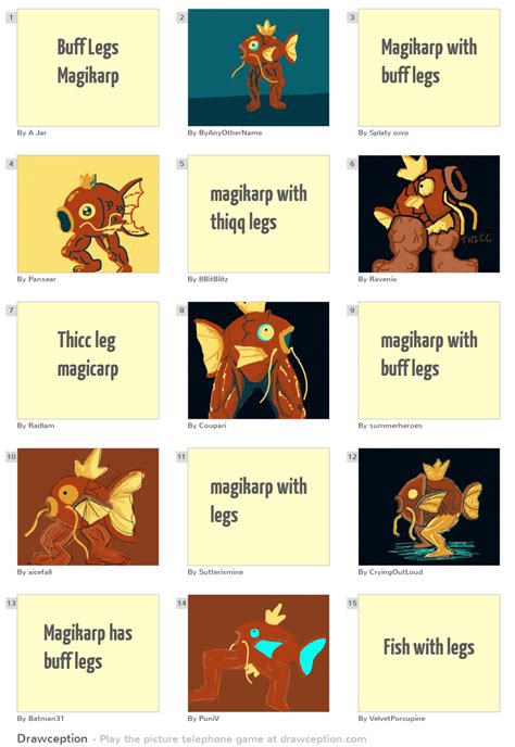 Buff Legs Magikarp Drawception