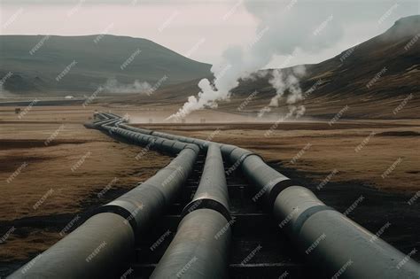 Premium Ai Image Geothermal Power Plant In Iceland Beautiful Nature