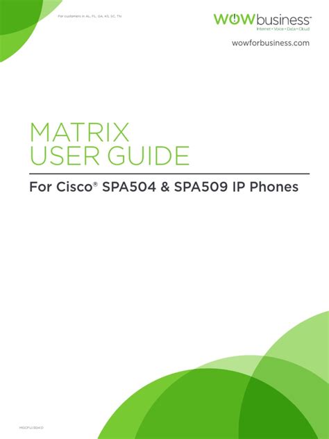 Matrix User Guide Pdf Conference Call Telephone
