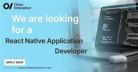 Orion Innovation Turkey On Linkedin Reactnative React Software Developer Recruiting Hiring…