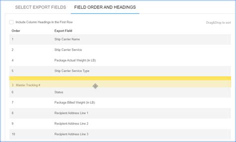 Advanced Export Setup StarShip