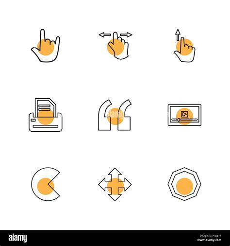 Commas Dot Slash Hands Pointer Arrows Directions Signs Ui User Interface