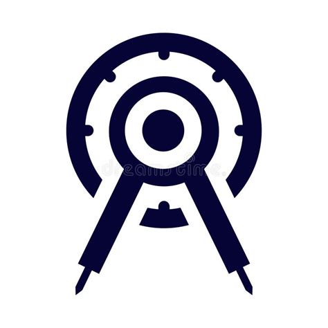Compass Measure Precision Compass Drawing Compass Tool Icon Stock