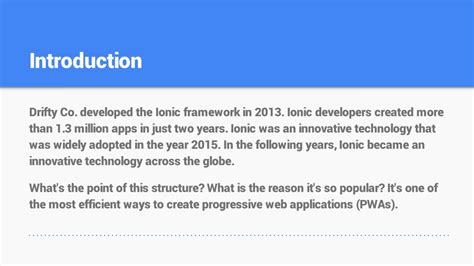 Ppt What Makes Ionic Framework Best For Creating Progressive Web Apps