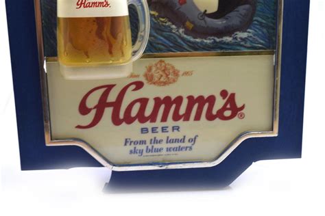 Vintage Hamms Beer Hamms Bear Floating The River In A Tube 1917013197