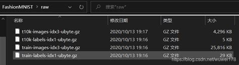 Pytorc读取本地的fashionmnist数据集并加载mnist Processed Csdn博客