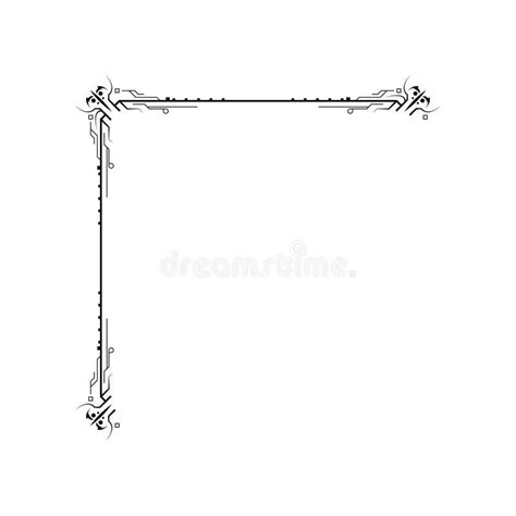 hand draw of corners different shapes flower decoration vector design