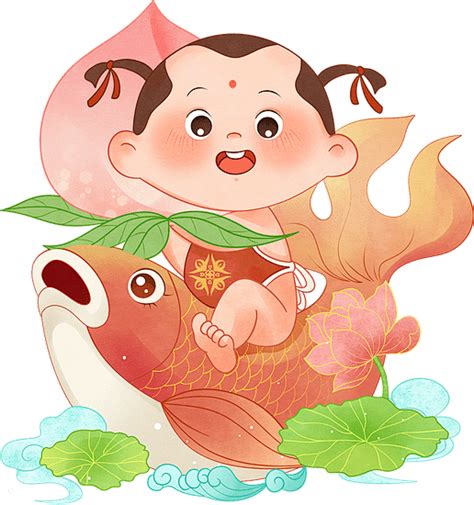 古典中国风娃娃 年画娃娃
