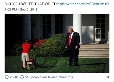 Anonymous Op Ed By Trump Administration Staffer Unleashes A Flood Of
