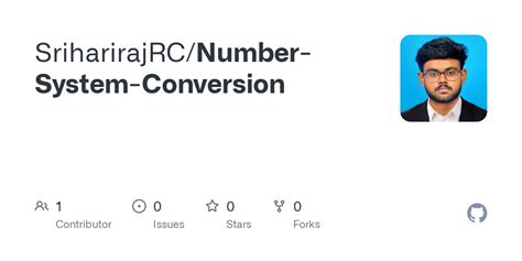 Github Sriharirajrc Number System Conversion