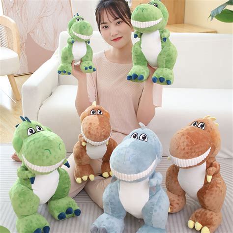 ตุ๊กตาไดโนเสาร์ฟันใหญ่น่ารักตุ๊กตาจำลองตุ๊กตา Tyrannosaurus Rex Doll Shopee Thailand