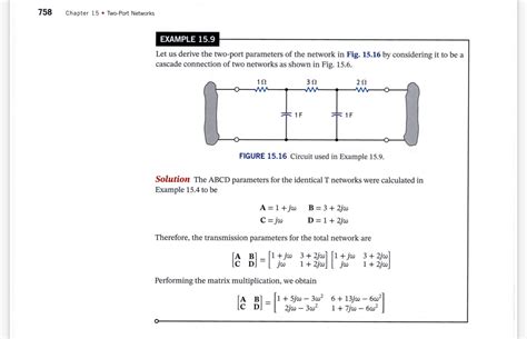 Solved Chapter Two Port NetworksEXAMPLE Let Us Chegg Com