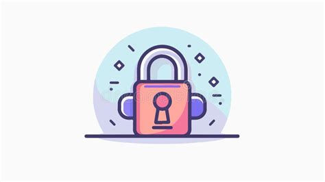 Secure Lock Icon For Basic Web And Ui Designs Stock Vector