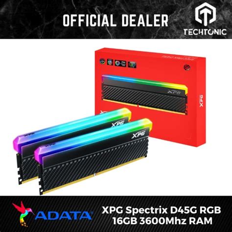 Adata Xpg Spectrix D45g Rgb 16gb 8gb X 2 3600mhz Ram Module Lazada