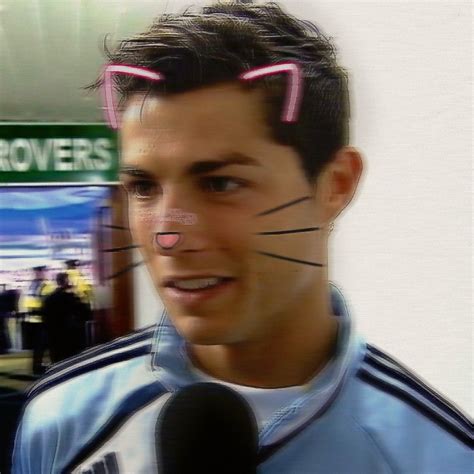 Cristiano Ronaldo Cute Cat Pfp Foto Di Calcio Celebrità Calcio