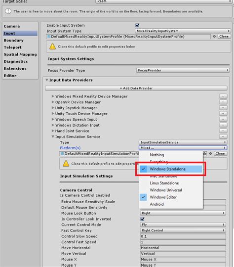 Mrtk How To Move Without Vr Or Ar Device Stack Overflow