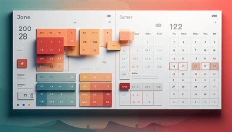 Premium Photo Calendar Wall Website Layout Ux Design Futuristic Design