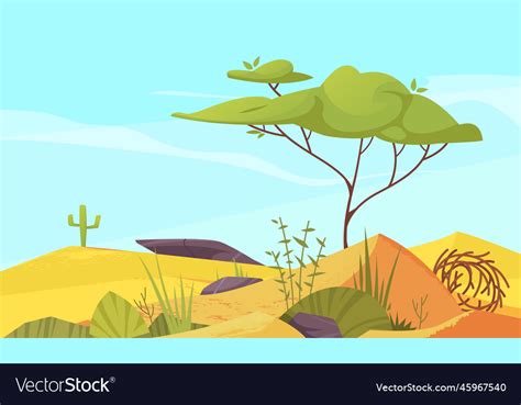 Ecosystem Types Cartoon Royalty Free Vector Image
