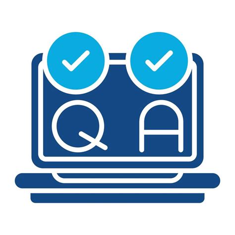 Qa Testing Glyph Two Color Icon 17612206 Vector Art At Vecteezy
