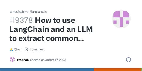 How To Use Langchain And An Llm To Extract Common Questions From A Long
