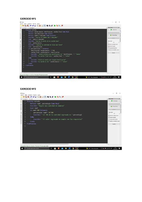 Ejercicios semana Principios de algoritmos EJERCICIO Nº EJERCICIO