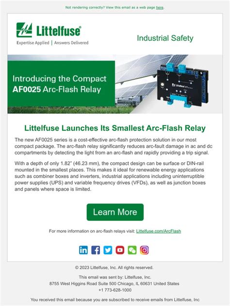 Littelfuse New Product Littelfuse Launches Its Smallest Arc Flash