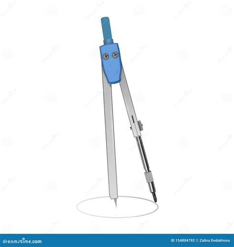 Set Of Drawing Compasses For Draftsmanship Geometric Measuring Tool