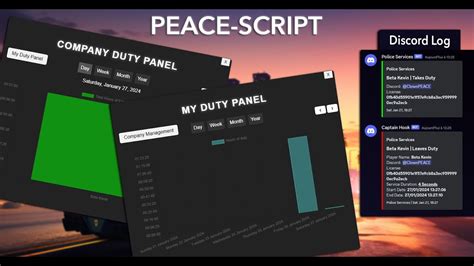 QB ESX CUSTOM ADVANCED DUTY LOG PANEL UI YouTube