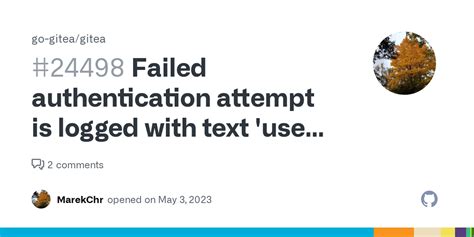Failed Authentication Attempt Is Logged With Text User Does Not Exist