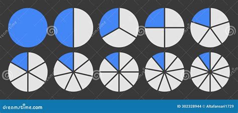Circle Divided Into 7 Segments Pie Or Pizza Shape Cut In Seven Equal