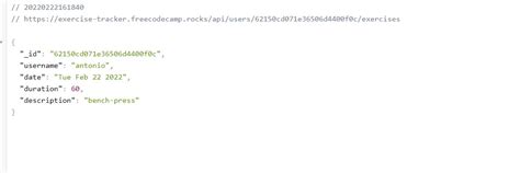 Exercise Tracker Test 8 Failing Javascript The Freecodecamp Forum