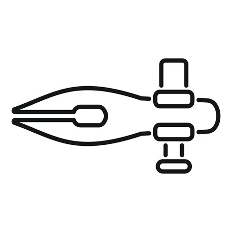 Nib Pen Drawing Tool For Calligraphy And Handwriting 48294584 Vector