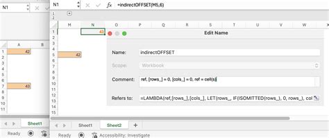 Excel Best Way To Offset The Target Reference Of Another Cell