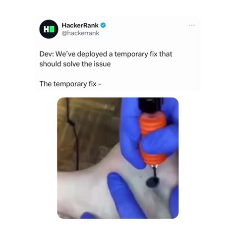 Hackerrank On Linkedin Developers Doing Temporary Fixing ⚙️ 22 Comments