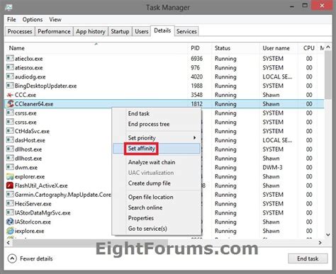 Processor Affinity Set For Applications In Windows 8 Windows 8 Help Processor Affinity Set For Applications In Windows 8 Windows 8 Help