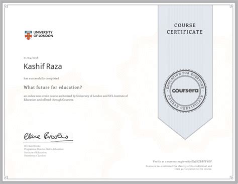 Coursera Certificate Pdf