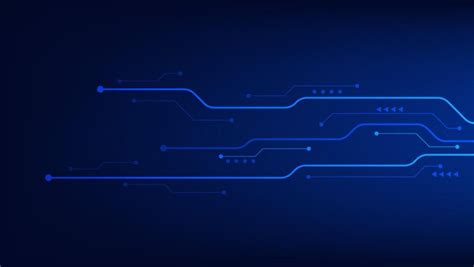 Premium Vector Circuit Board With Blue Lighting Background Technology And Hi Tech Graphic