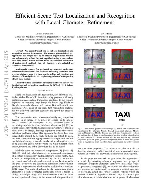 Efficient Scene Text Localization And Recognition With Local Character Refinement Deepai