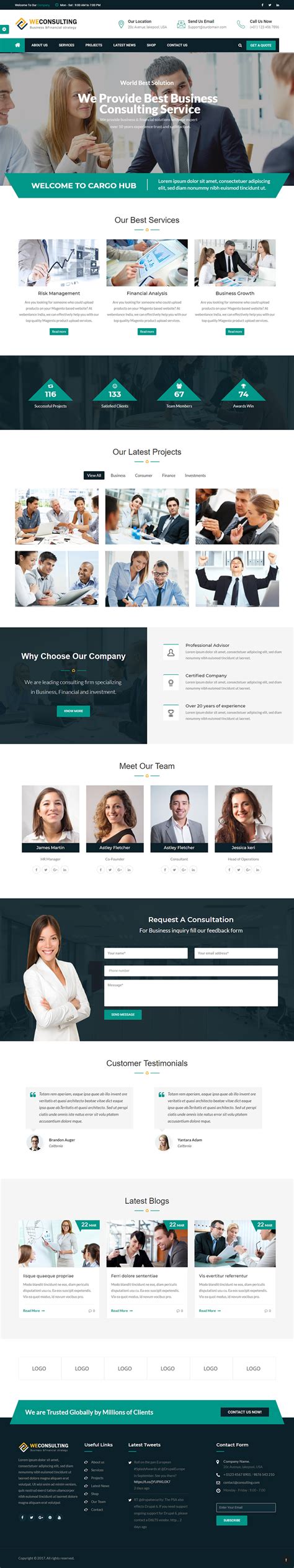 weconsulting responsive bootstrap drupal theme by drupalet themeforest