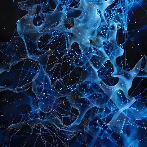 Premium Photo Dynamic Blue Abstract Waveform Background