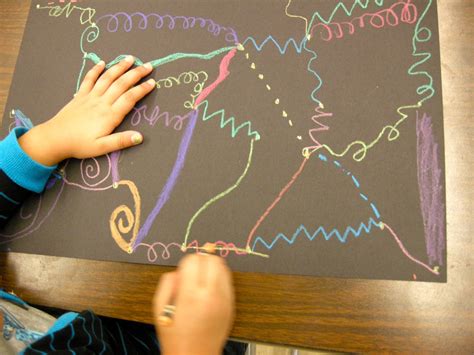 Zilker Elementary Art Class First Grade Lines